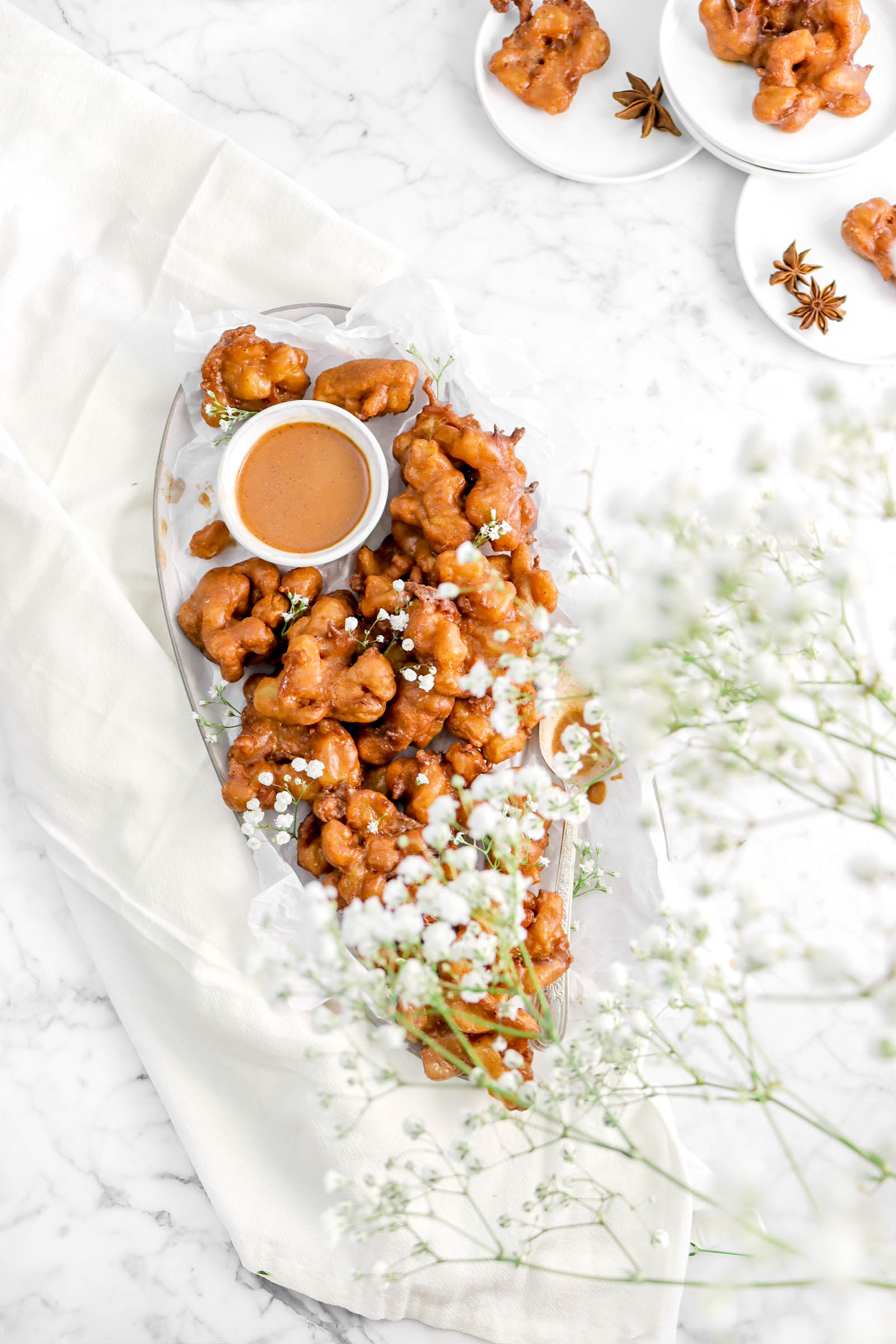 Apple Pie Fritters with Spiced Apple Glaze - Bakers Table