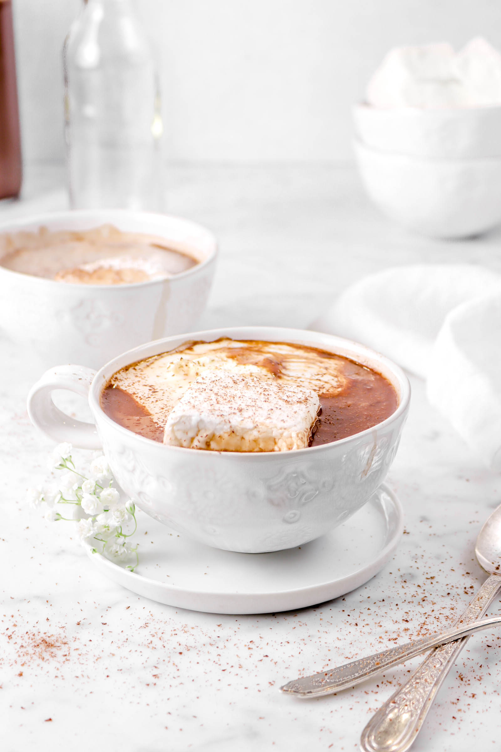 Creamy Double Chocolate Hot Cocoa - Bakers Table