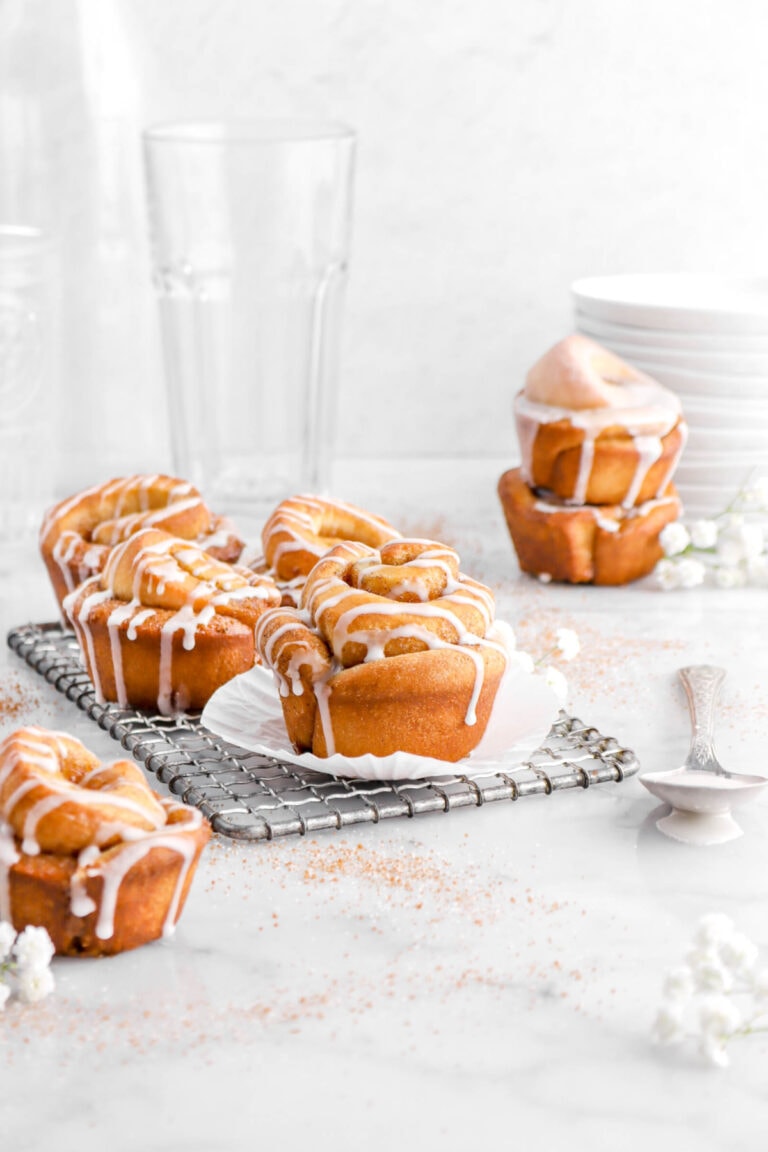 Cinnamon Roll Muffins with Vanilla Icing - Bakers Table