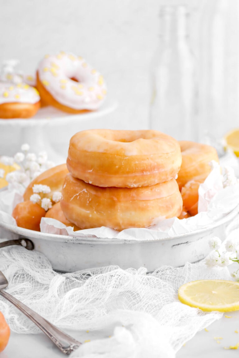 Glazed Lemon Doughnuts - Bakers Table