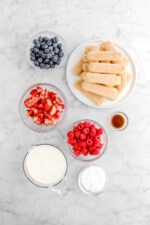 No Bake Summer Berry and Ladyfinger Trifle - Bakers Table