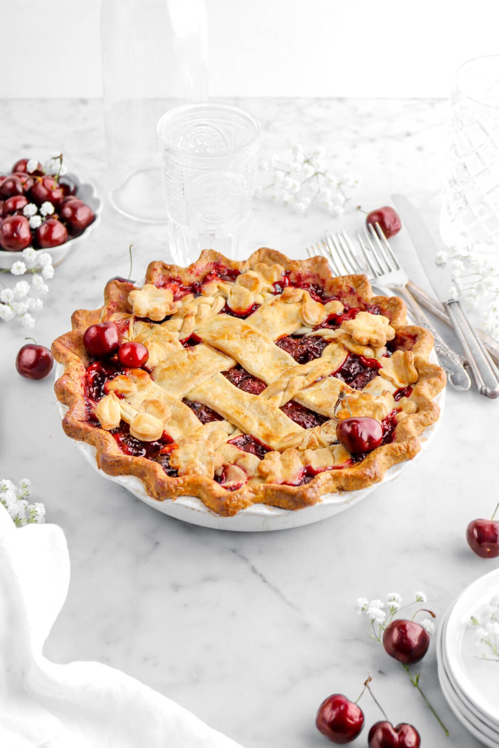 The Best Homemade Cherry Pie (Thicker Filling!) - Bakers Table
