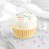 Single Serve Vanilla Cupcake with Buttercream Frosting - Bakers Table