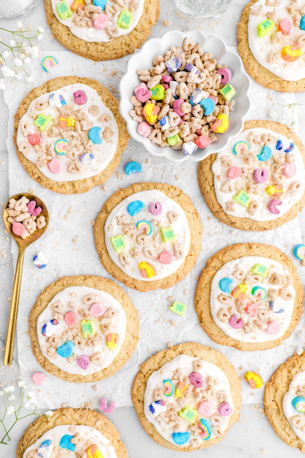 Frosted Lucky Charms Sugar Cookies - Bakers Table