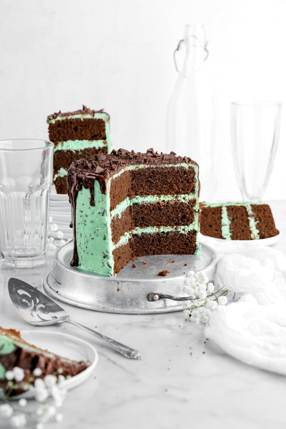 Mint Chocolate Chip Layer Cake - Bakers Table